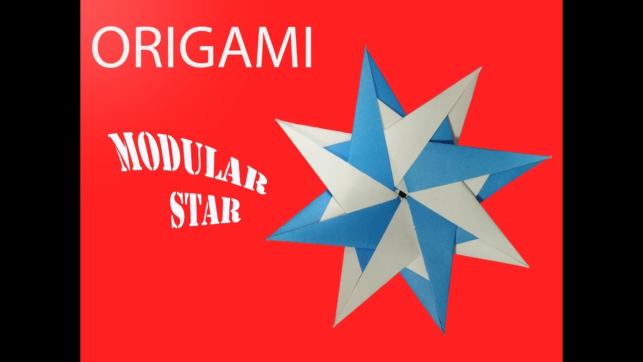 How to Make Origami Modular Star | step by step video making tutorial ...