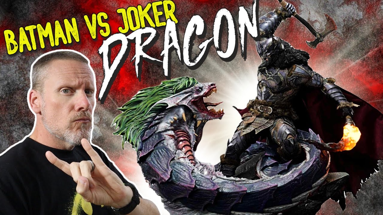 BATMAN VS JOKER DRAGON [Dark Knights Metal] 1/3 Statue Review | Prime 1 ...