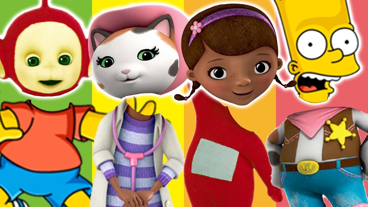 Wrong Heads Doc McStuffins Teletubbies The Simpsons Sheriff Callie ...