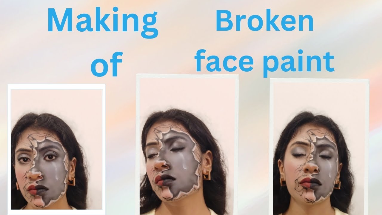 HOW I CREATED THIS BROKEN FACE LOOK - YouTube