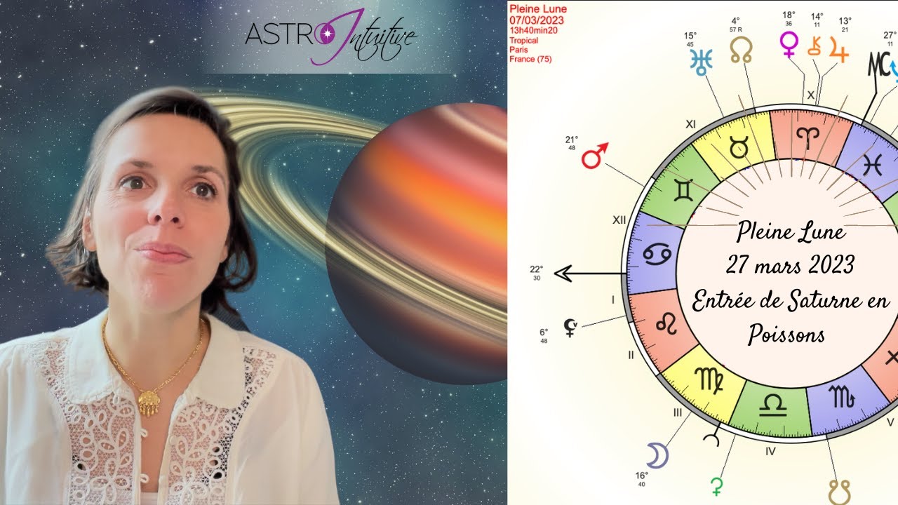 Astro-intuitive : la Pleine Lune du 7 mars et l'entrée de Saturne en Poissons - YouTube
