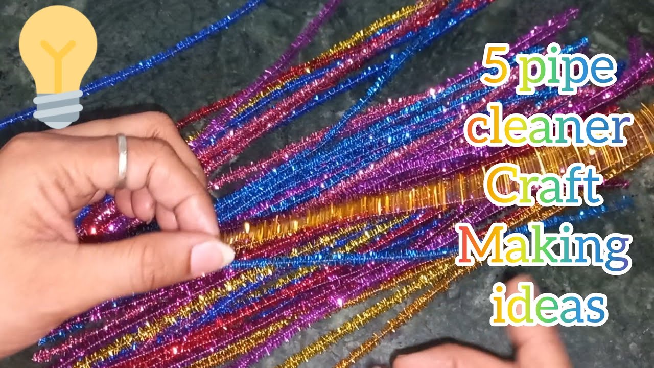 5 pipe cleaner craft making idea / amazing beautiful craft / Roshani's ...