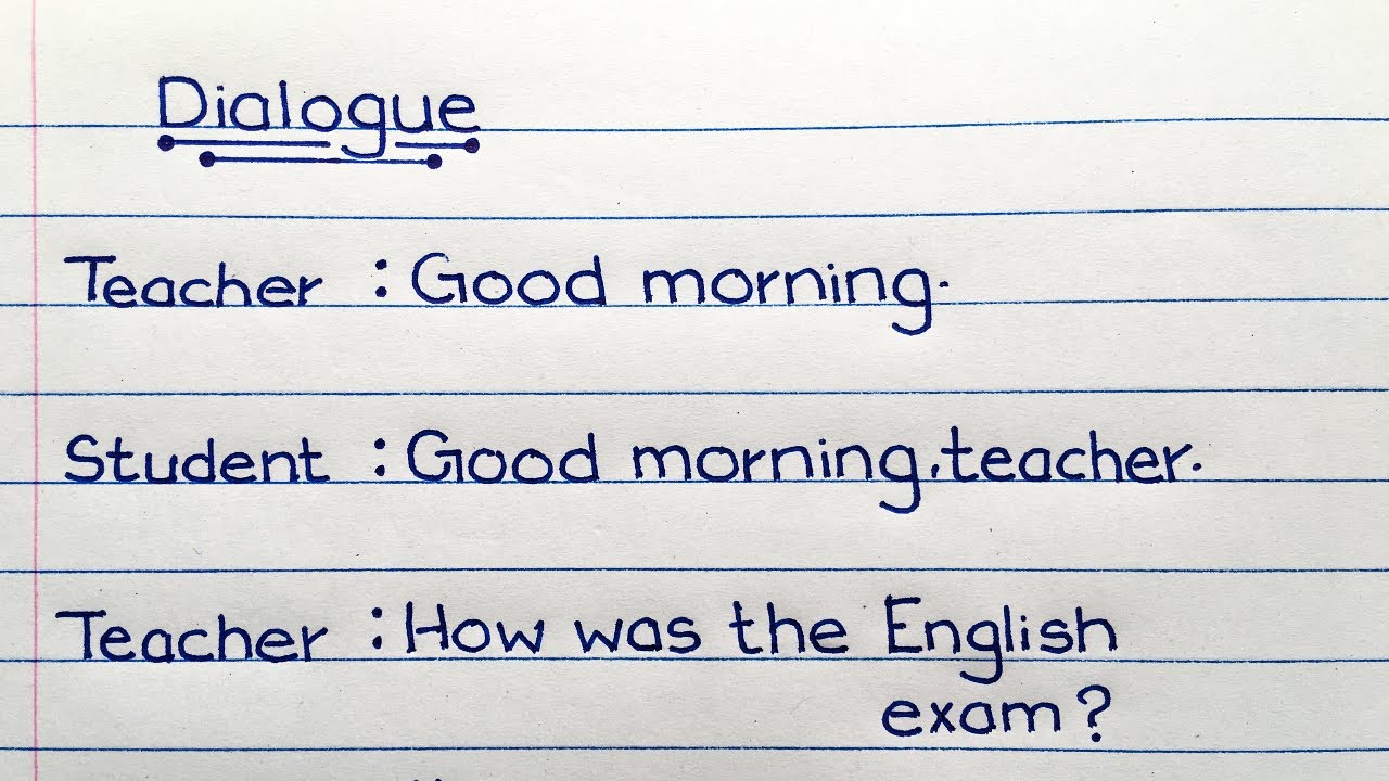 Teacher Student Dialogue | Classroom Dialogue | Classroom Conversation ...