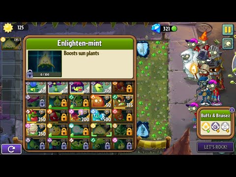 PvZ2, Plants vs Zombies 2 Battlez week 68, Enlighten-mint, test new map ...
