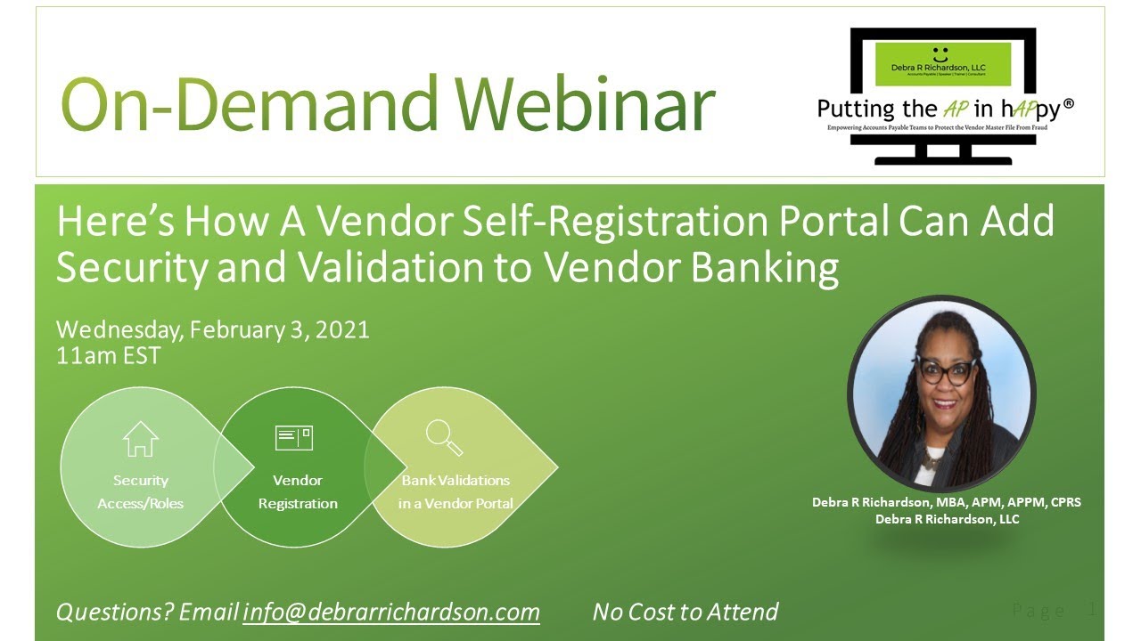 How A Vendor Self Registration Portal Can Add Security and Validation ...