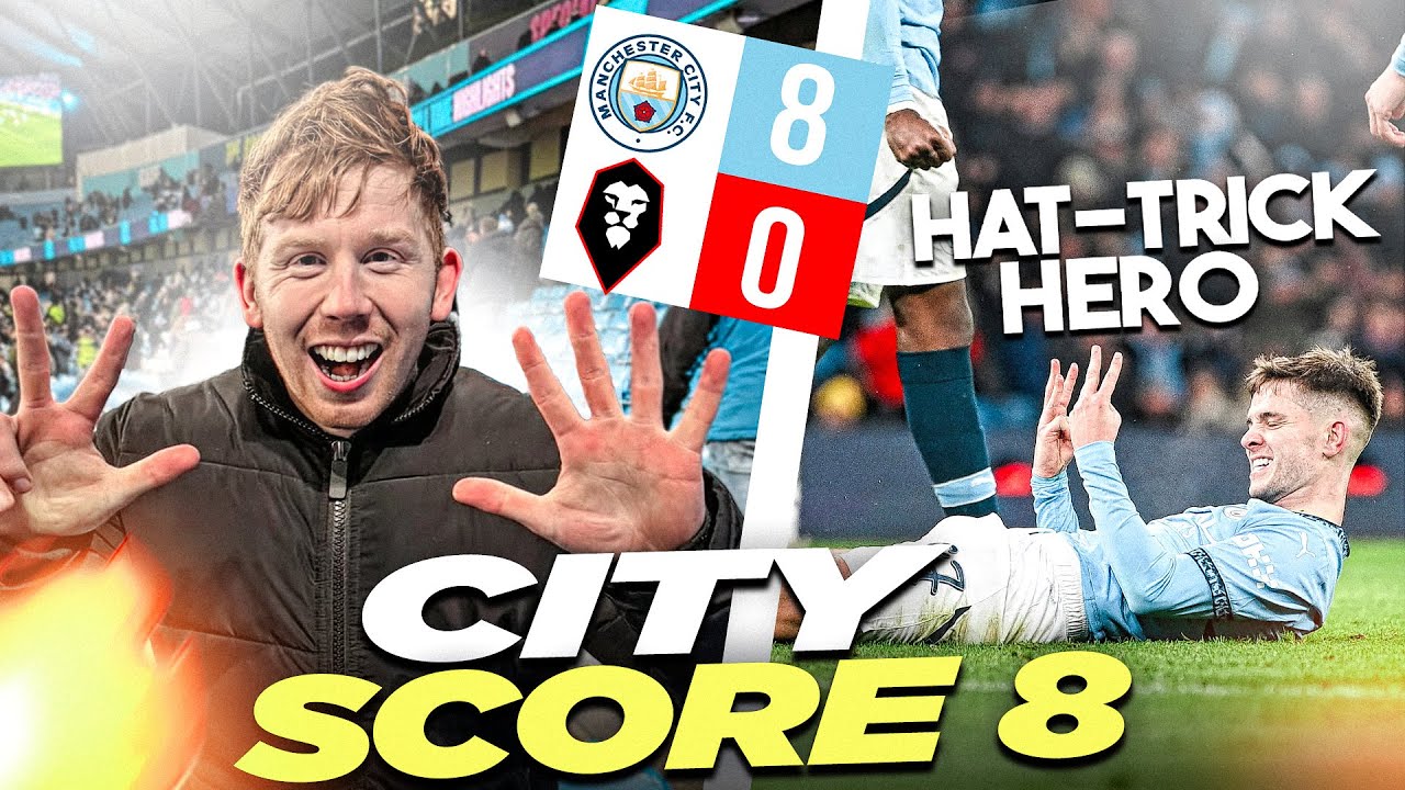The Moment Manchester City Score 8 GOALS In 1 Game!!! 😱😱 - YouTube
