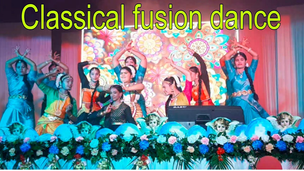classical fusion dance//Annual day performance - YouTube