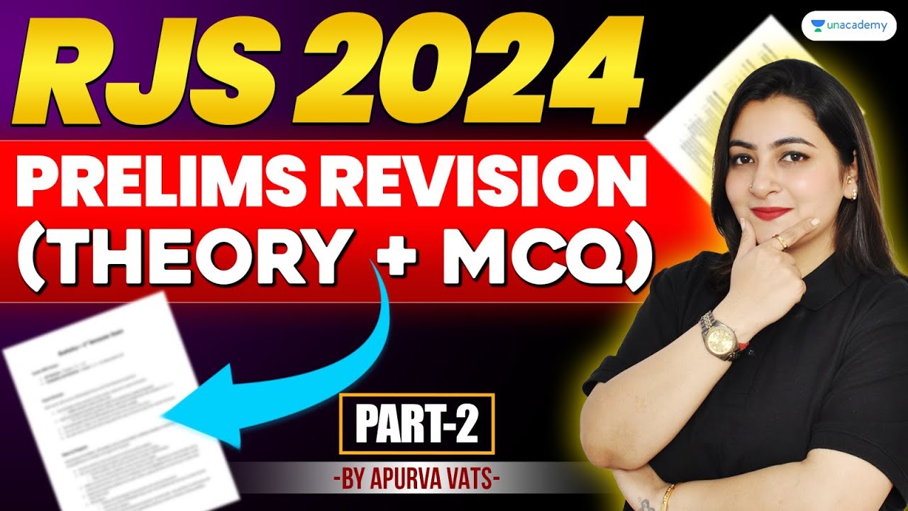 RJS 2024 Prelims Revision: Theory + MCQs Part 2 | Apurva Vats | Unacademy Judiciary - YouTube