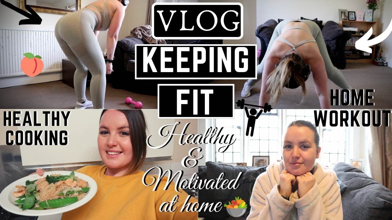 KEEPING FIT + MOTIVATED | DAY IN MY LIFE | HOME WORKOUT *Full Body ...