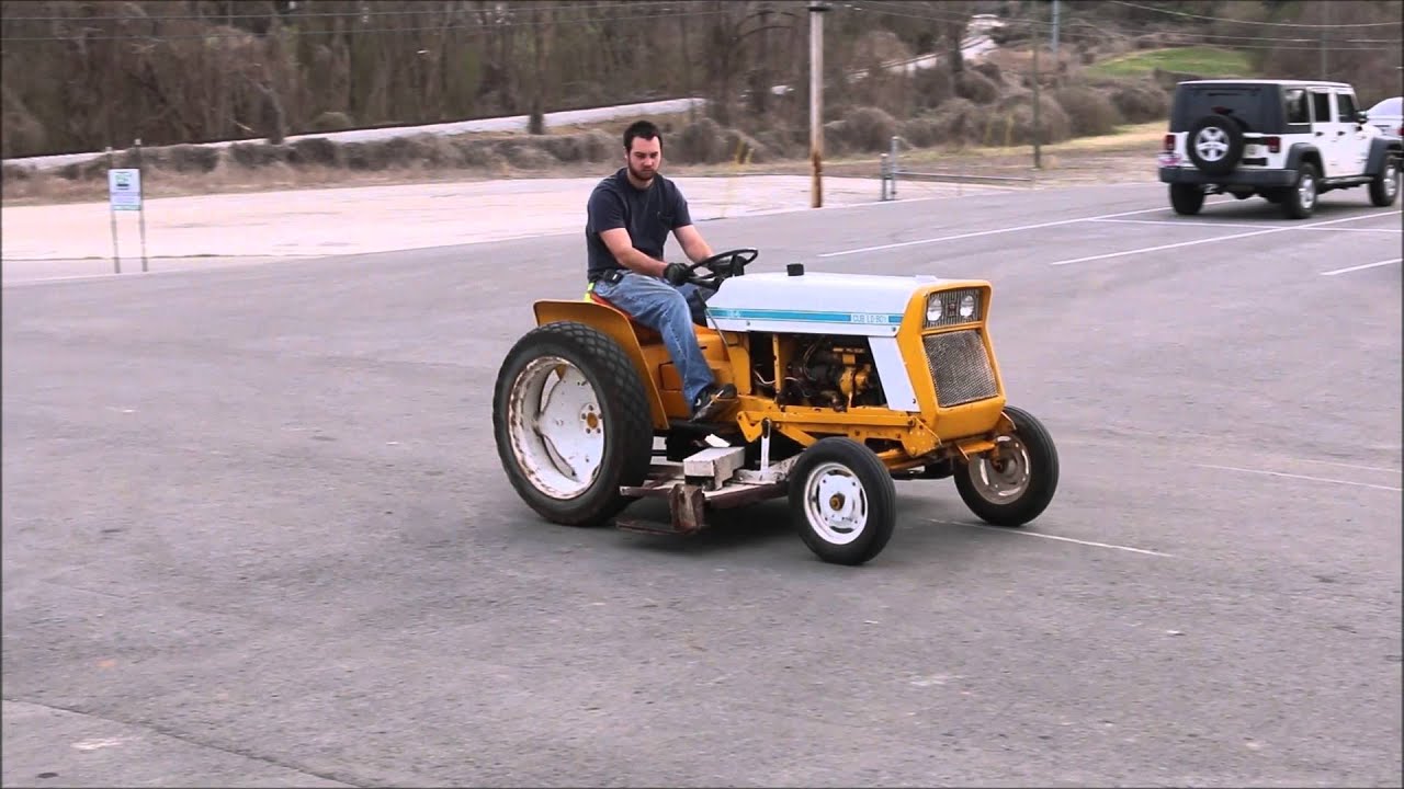 Video-154 International Cub Low-boy Tractor With Mower Deck - YouTube