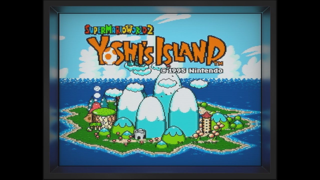 CRT Mega Bezel Shader - Blargg S-Video Filter - Yoshi's Island - YouTube