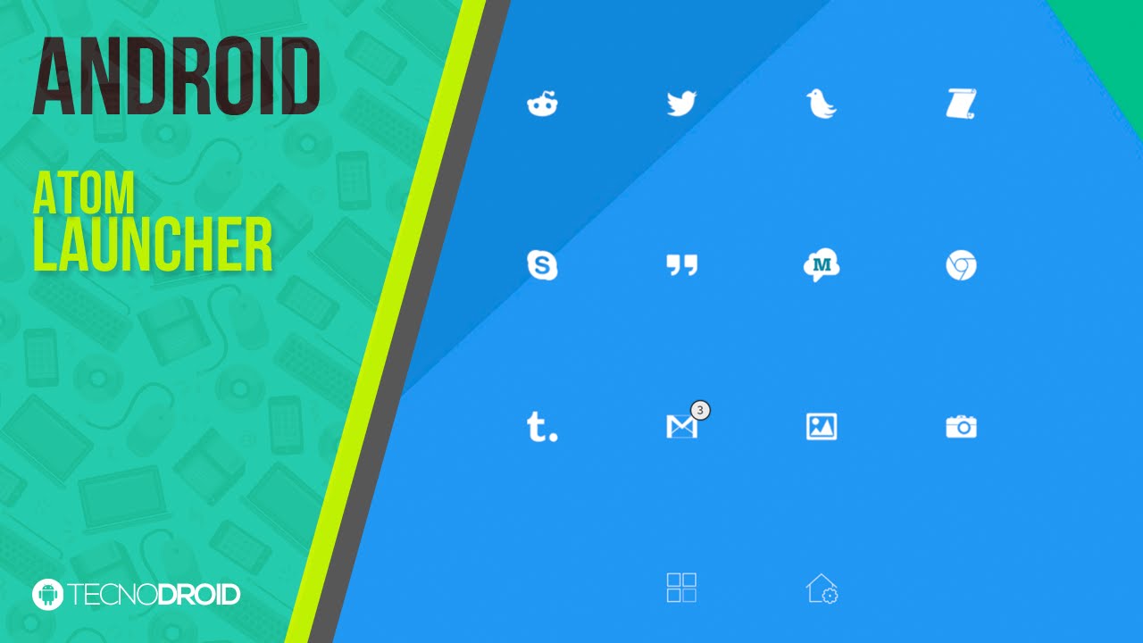 O MELHOR e MAIS BONITO LAUNCHER para ANDROID - ATOM Launcher - YouTube
