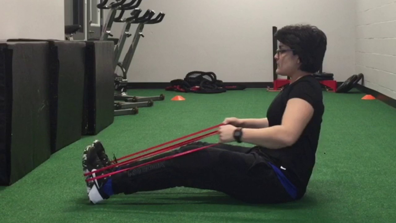 Band Seated Row - YouTube