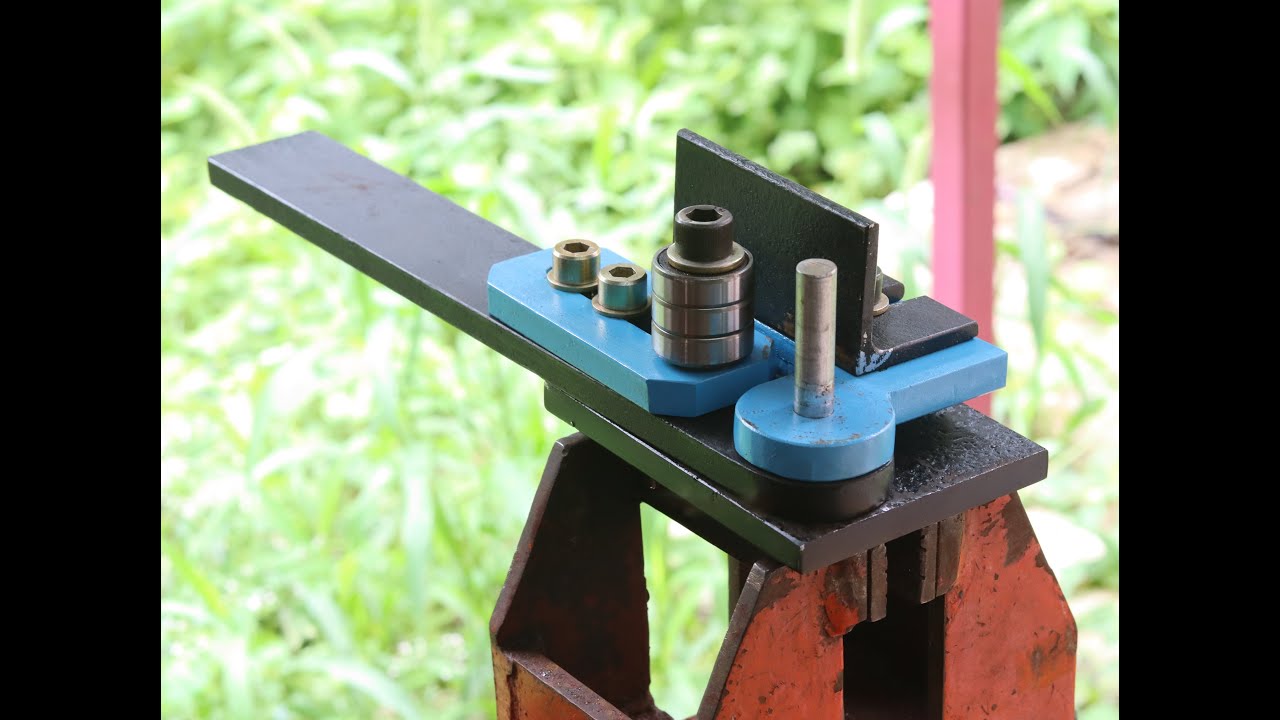 Homemade DIY Rod/Wire Bender for Metalworking at Home - YouTube