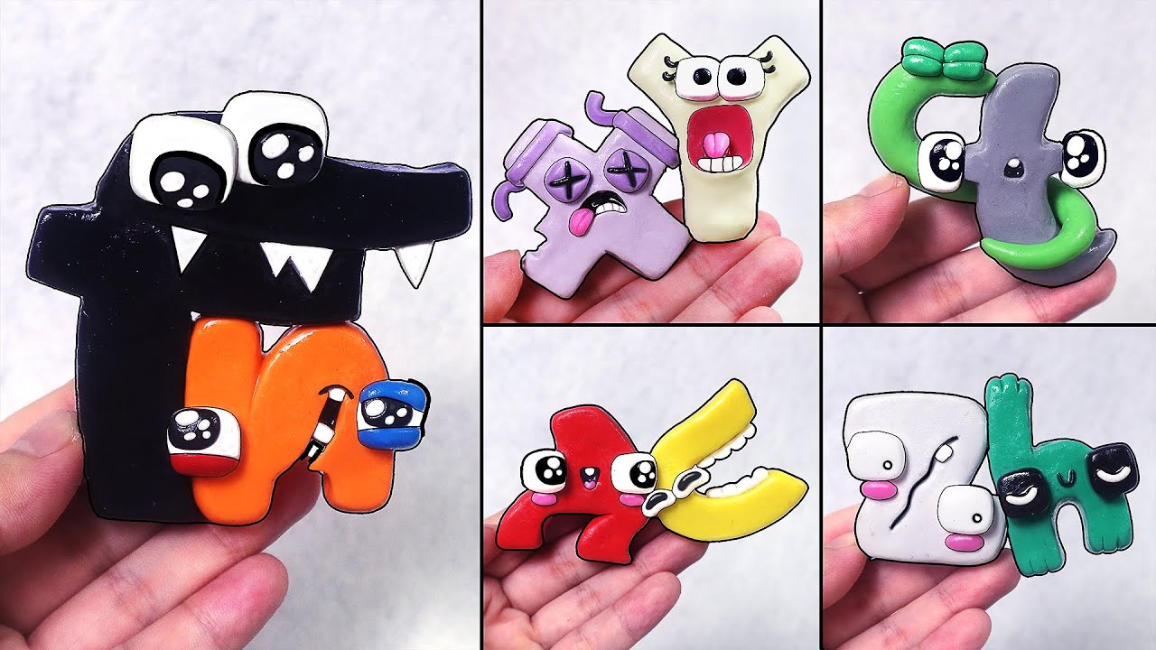 I made Alphabet Lore Friendship and Couples out of Clay - Sculptures ...