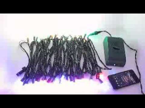Bluetooth LED string lights - YouTube