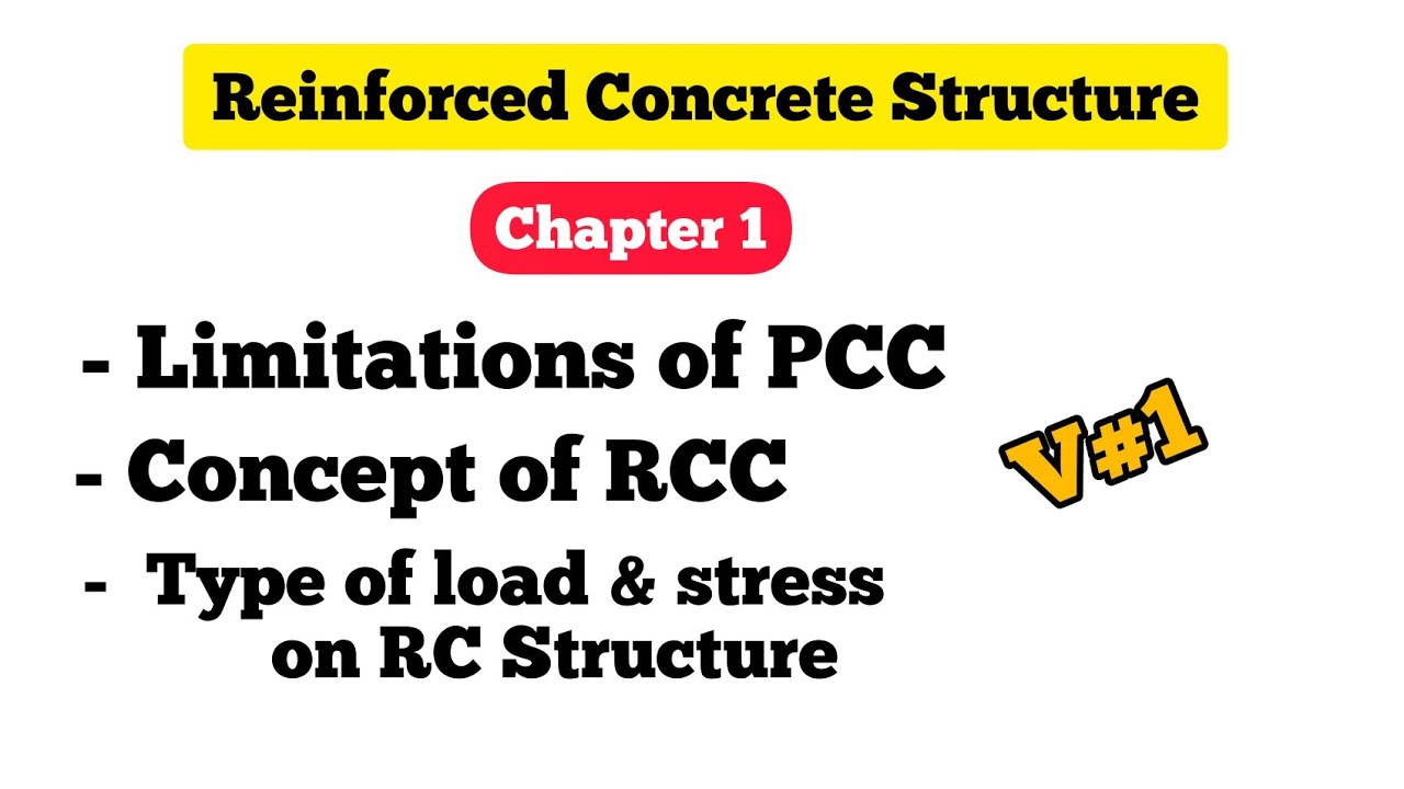 RCC | Chapter 1 | Limitation of PCC | Type of load & Stress | Most ...