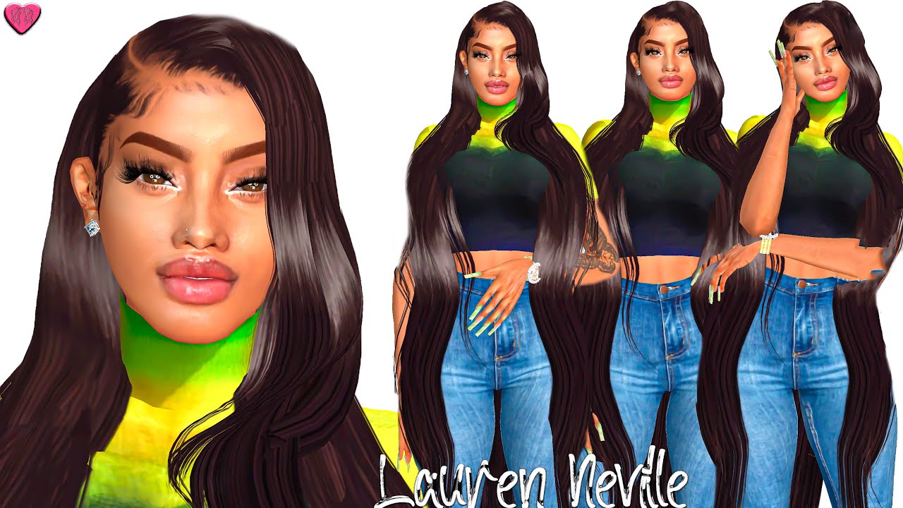 Sims 4 CAS |Lauren Ne.| Sim Download | BEST BLACK/URBAN SIMS 4 CC | 75 ...