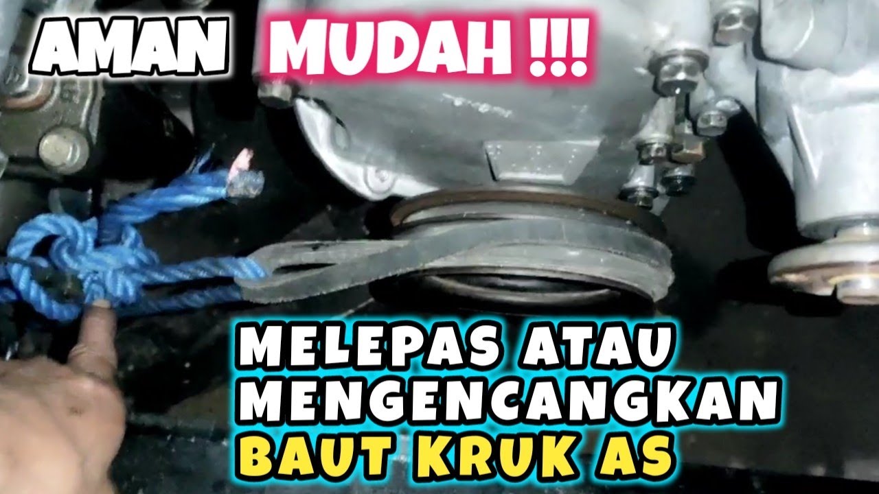 Cara Mudah Mengencangkan Atau Melepas Baut Kruk As, Crankshaft Mobil ...