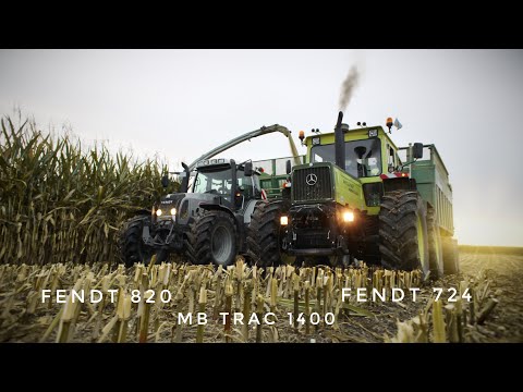 MB TRAC 1400 TURBO & SILBERNER FENDT 820 TMS im Maiseinsatz! | Agrartechnik Hallertau