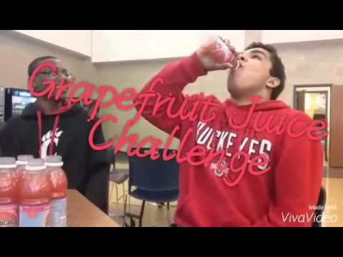 Grapefruit Juice Challenge - YouTube
