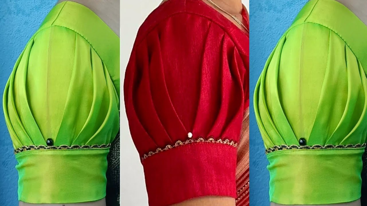Two different model blouse sleeves cutting and stitching | simple model ...