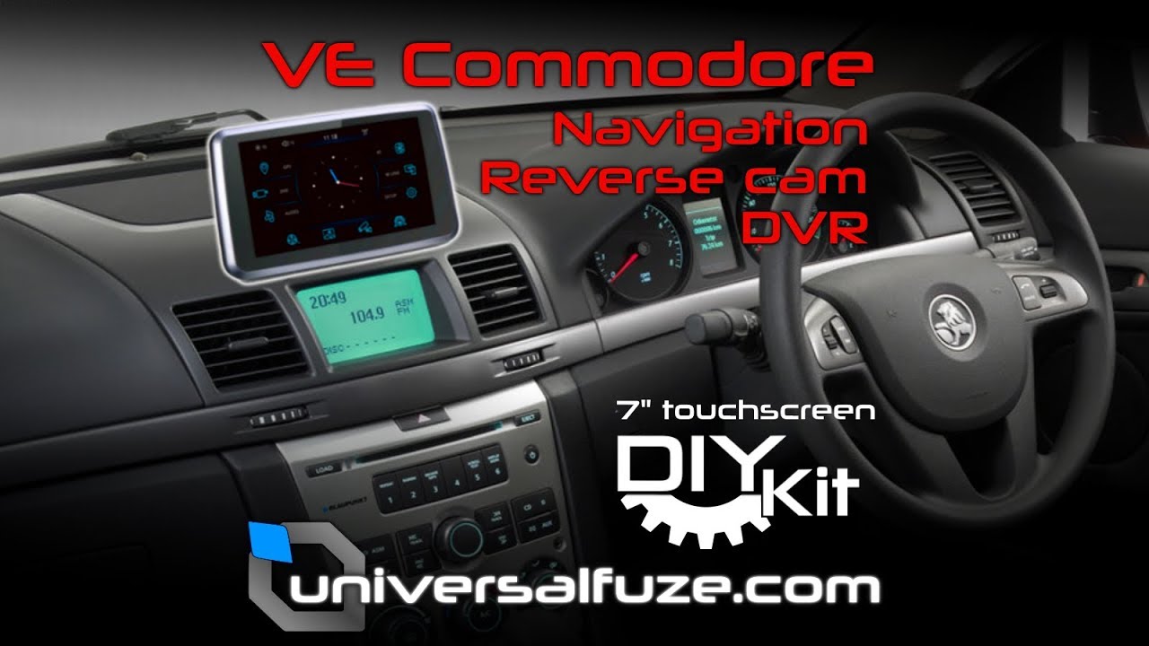 VE Commodore 7" Touchscreen Navigation upgrade kit - YouTube