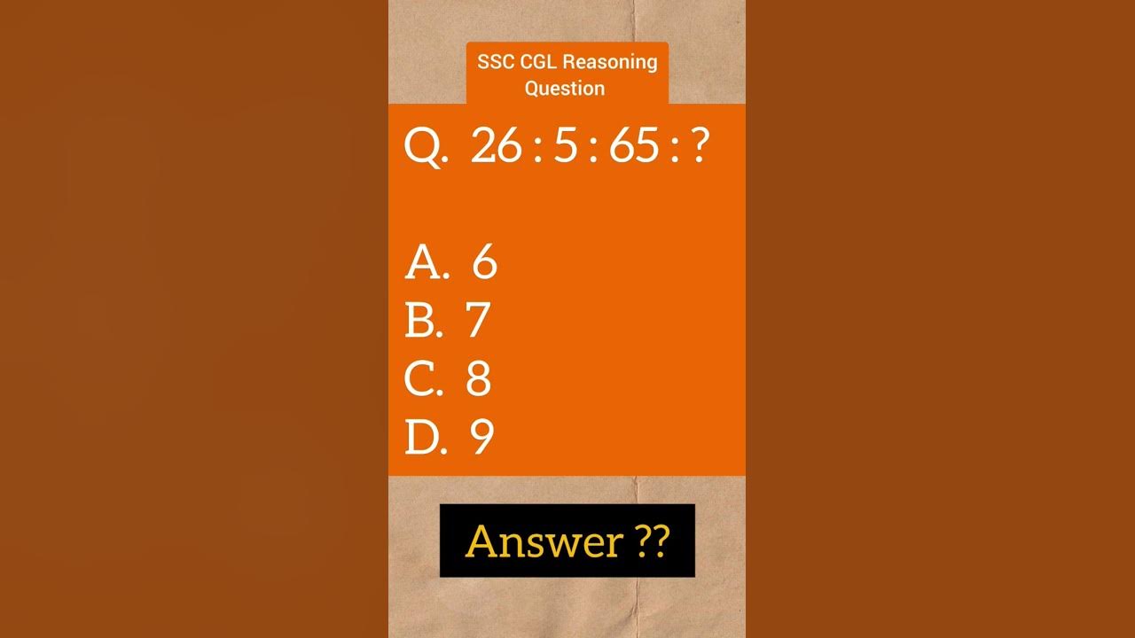 Answer Kya Hoga viral ssc math viralreels sscchslmaths ssccgl answer-kya-hoga-viral-ssc-math-viralreels-sscchslmaths-ssccgl