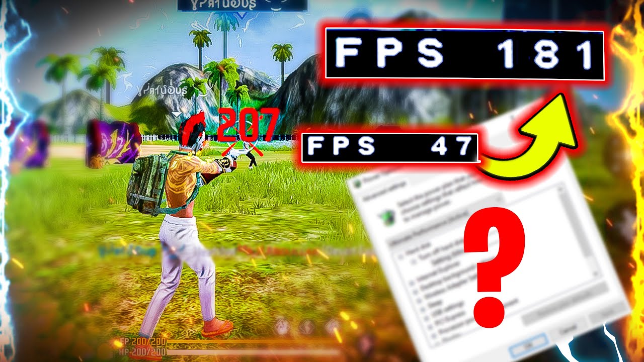 Free Fire high fps settings | free fire high fps pc | free fire high ...