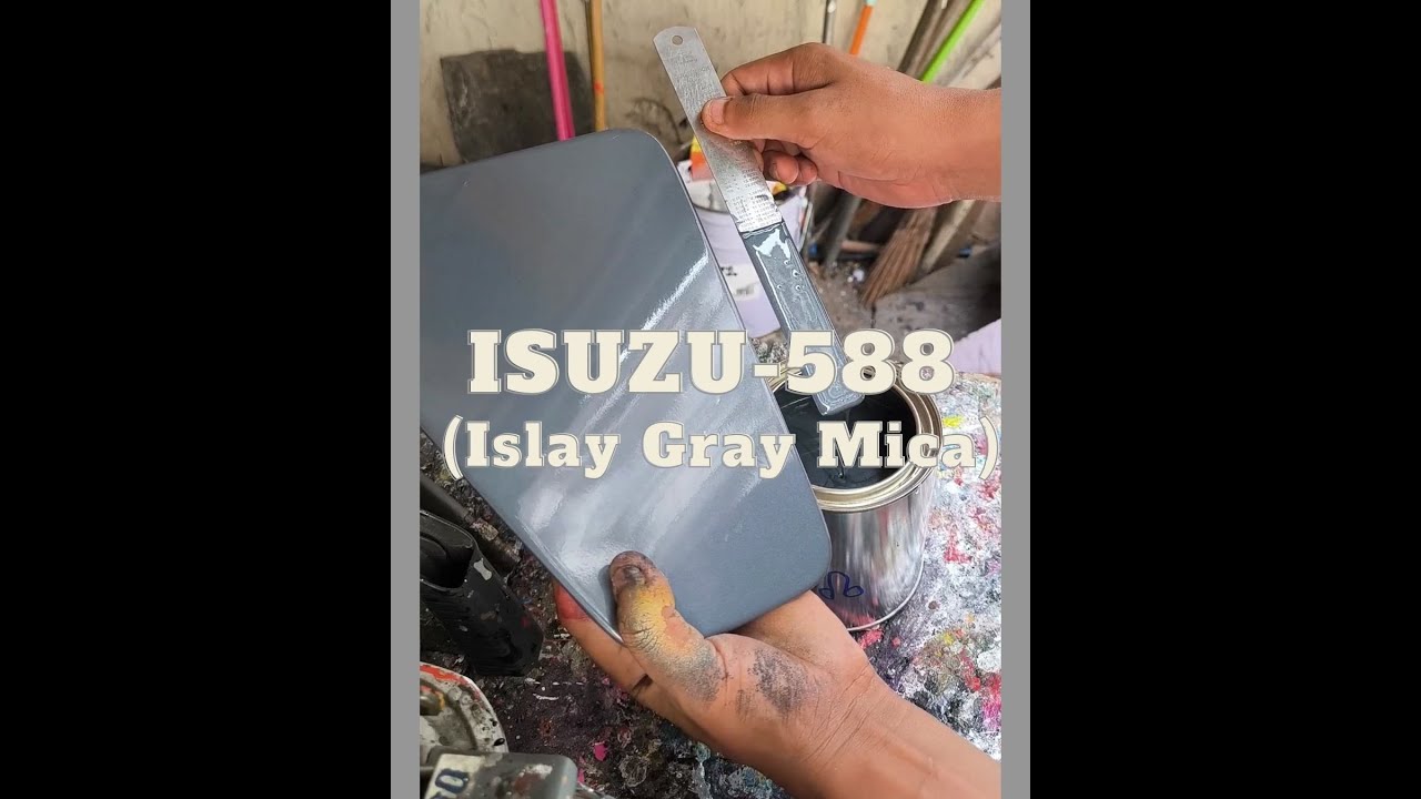 สีพ่นรถยนต์ ผสมเทียบสีเทา ISUZU 588 (Islay Gray Mica) - YouTube