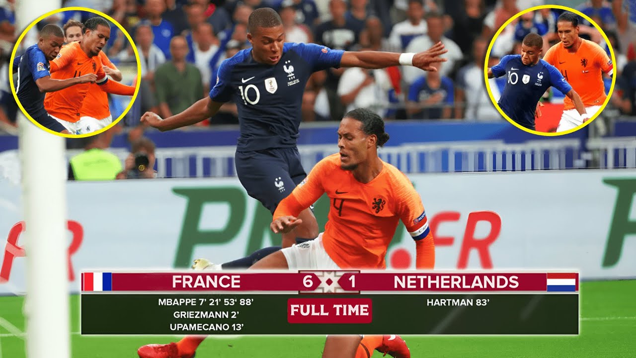 The Day Mbappe Destroying Van Dijk and Netherlands - YouTube