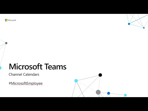 Microsoft Team Channel Calendars - YouTube