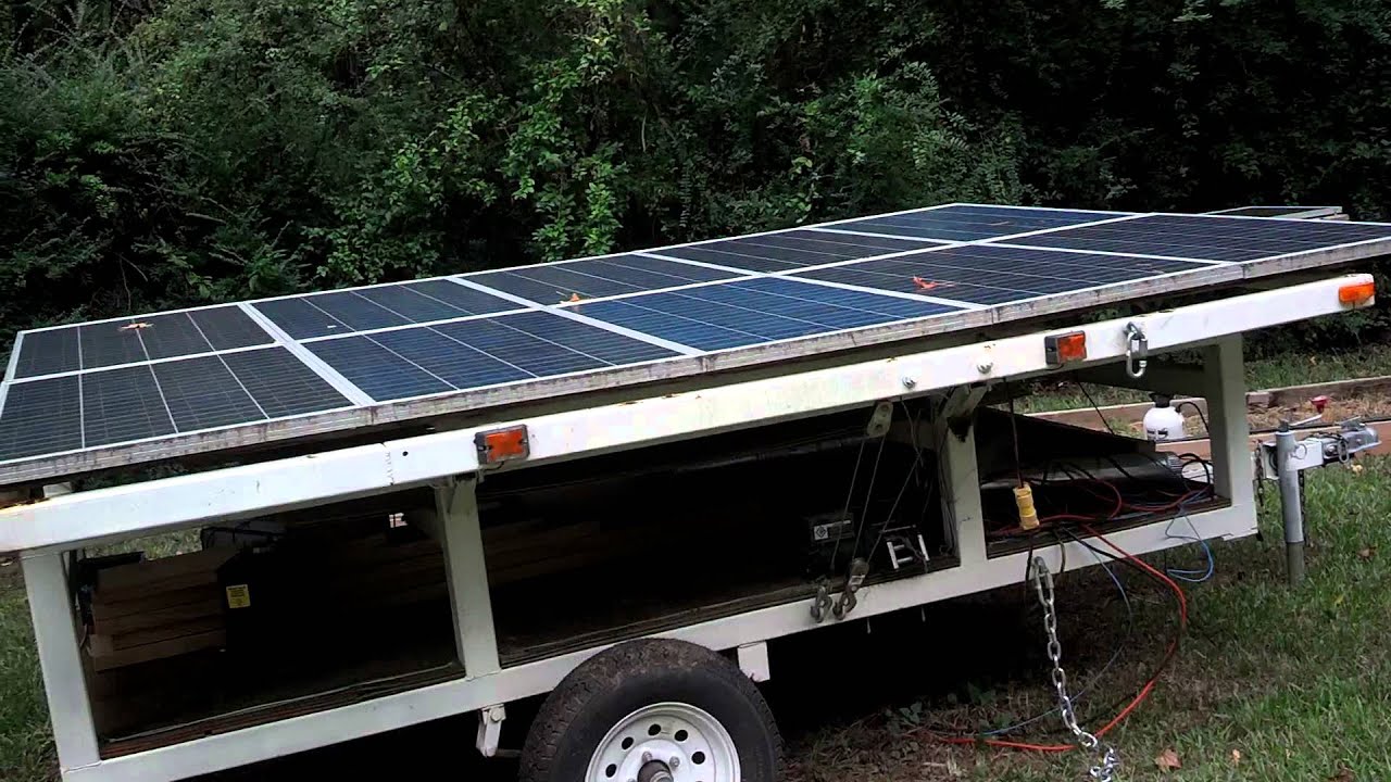 My solar trailer. - YouTube