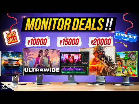 Price Drop🔻Best Monitor Deals Under 10000, 15000, 20000💥Flipkart GOAT Sale & Amazon Prime Day