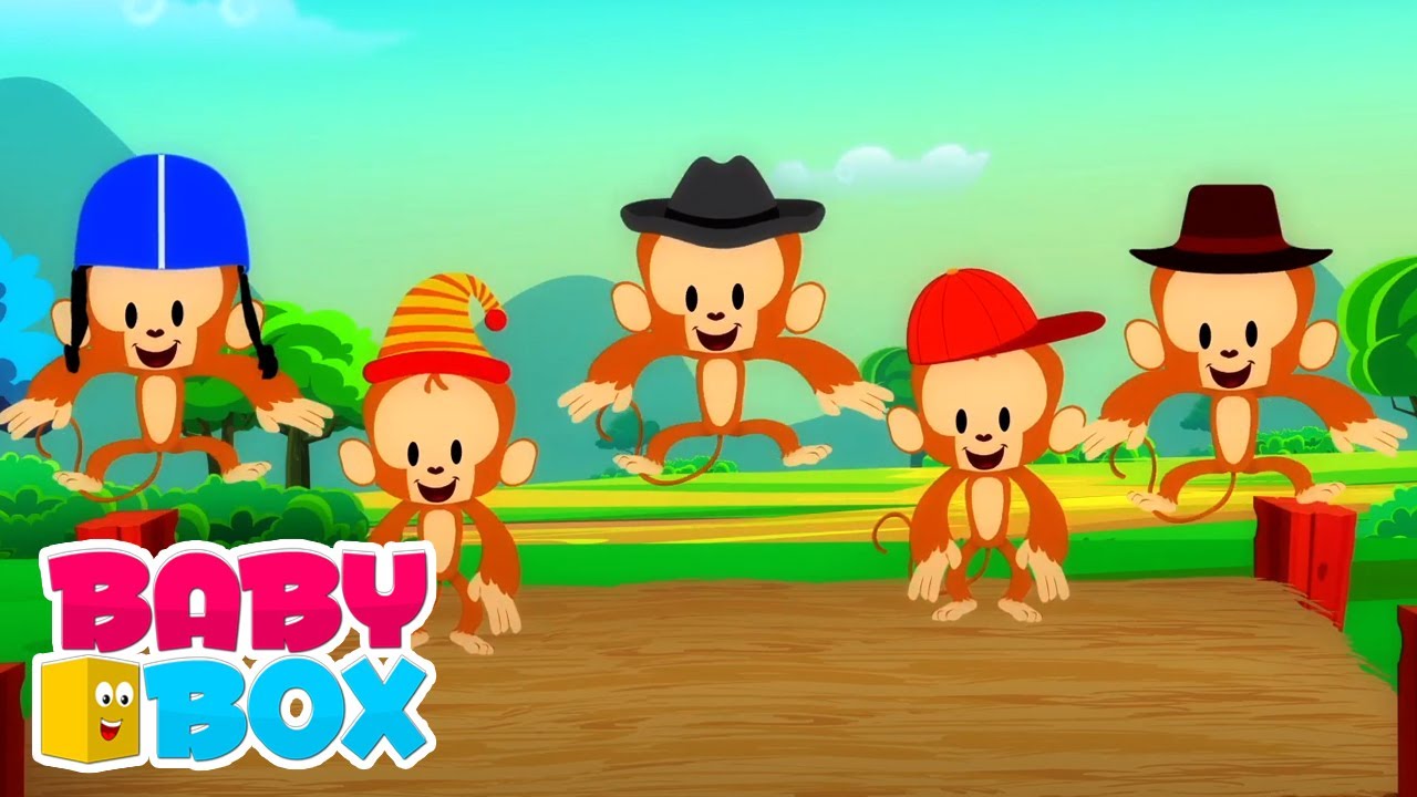 Cinco monitos | Videos preescolares | Educación | Baby Box Español ...