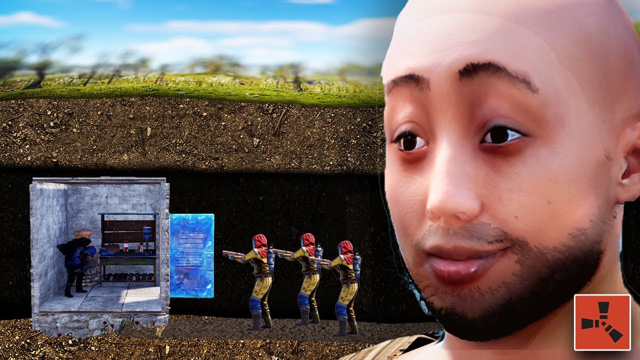 The STRANGEST Rust Server Ever! (everything is underground) - YouTube