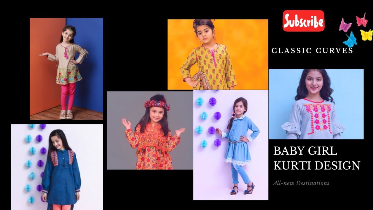 Kurti design - simple Kurti designs for baby. - YouTube