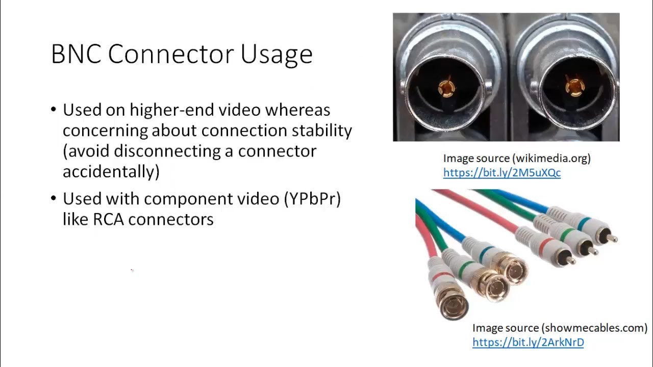 CompTIA A+ 220-901 - Connectors and Cables - Display (BNC) - 1-11 ...