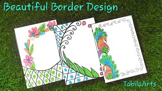 Easy 3 border design for project paper@TabilaArts | Doovi