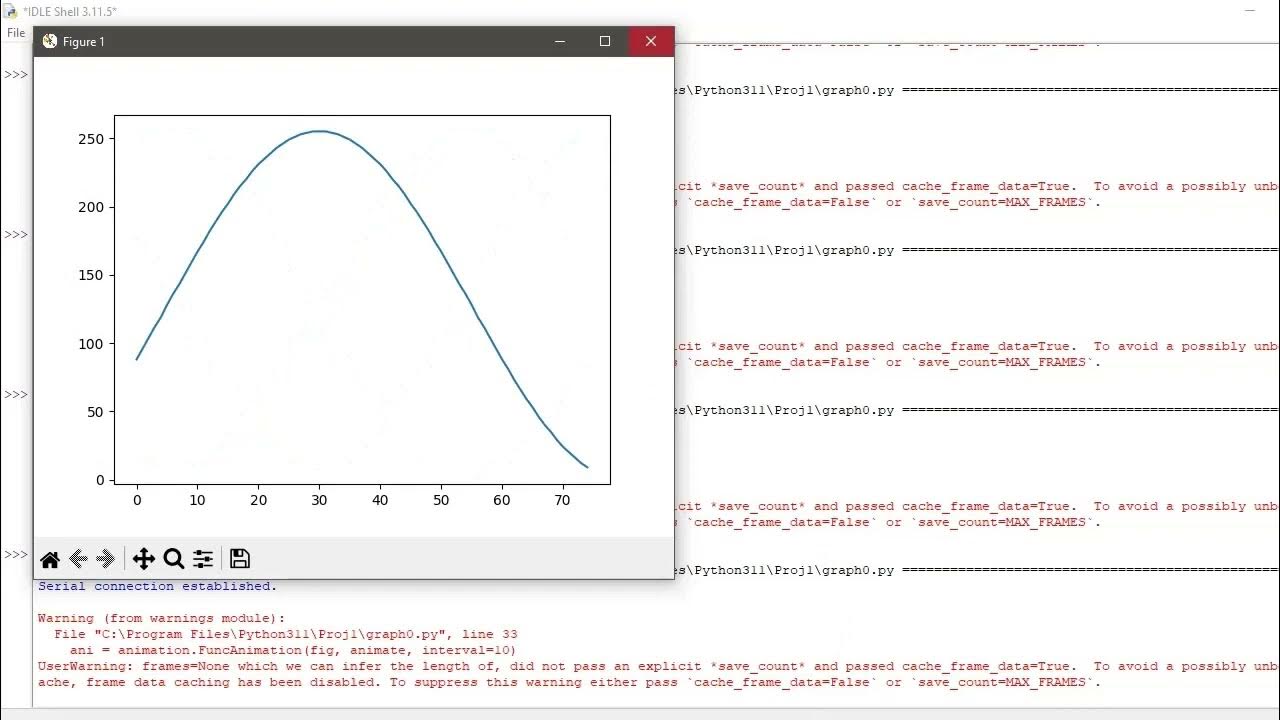 STM32, Python. Draw Graphics. Строим график синуса в Python 3.11 - YouTube