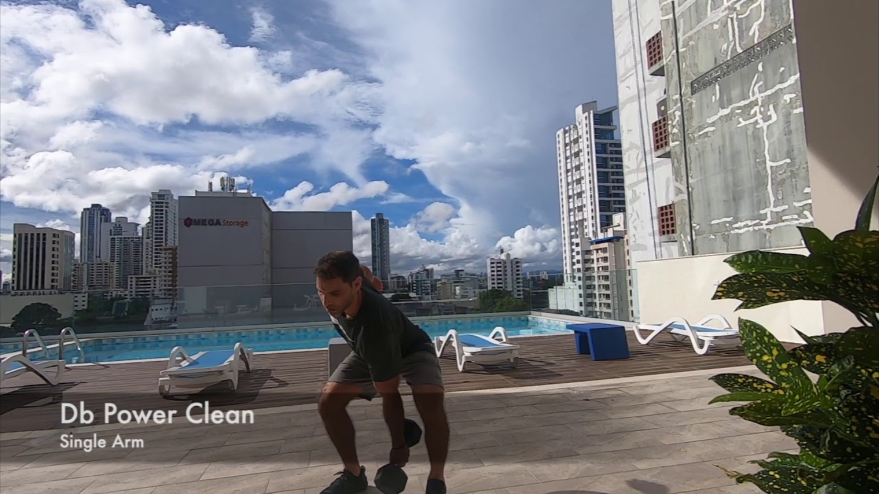 Db Power Clean / Single Arm Db Power Clean - YouTube