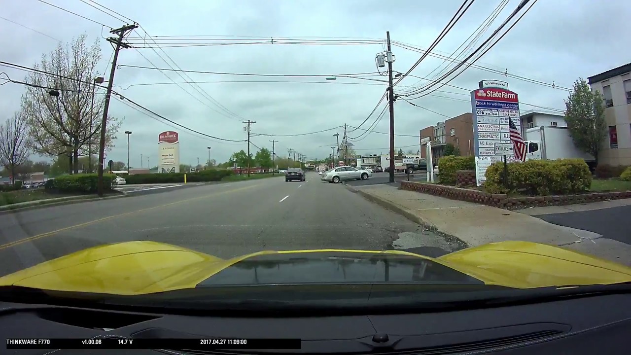 Vehicle Reversing in road Over a Curb in NJ - YouTube