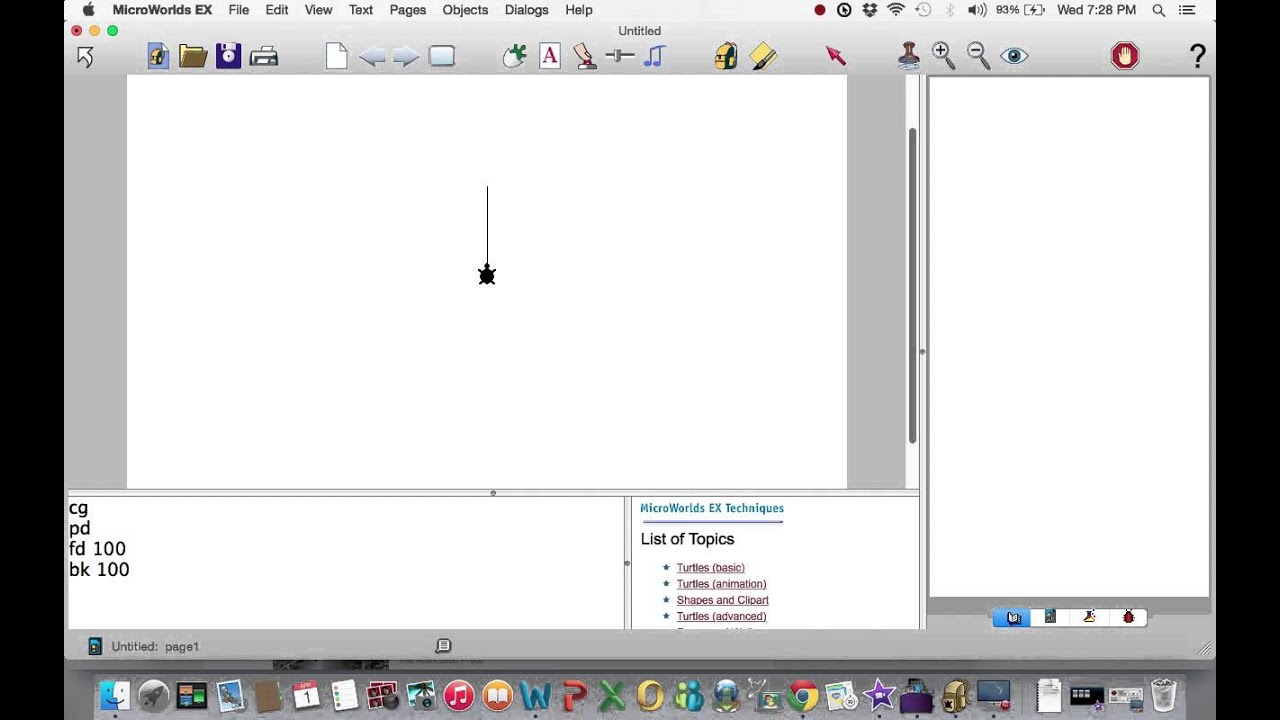 Microworlds Ex Logo Lesson 1A (Mac) - YouTube