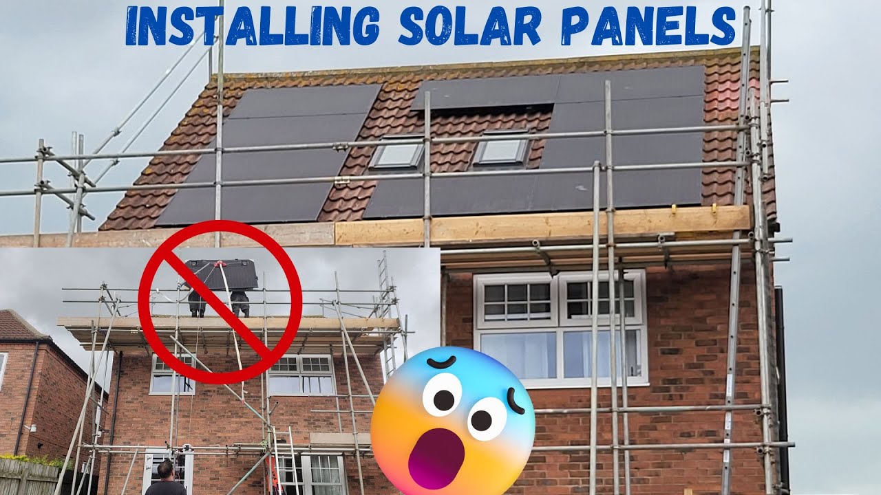 How do you fit solar panels on a roof ??? - YouTube