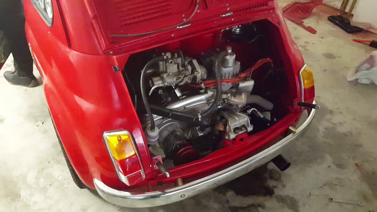 Fiat 500 700 cc Engine Revving - YouTube