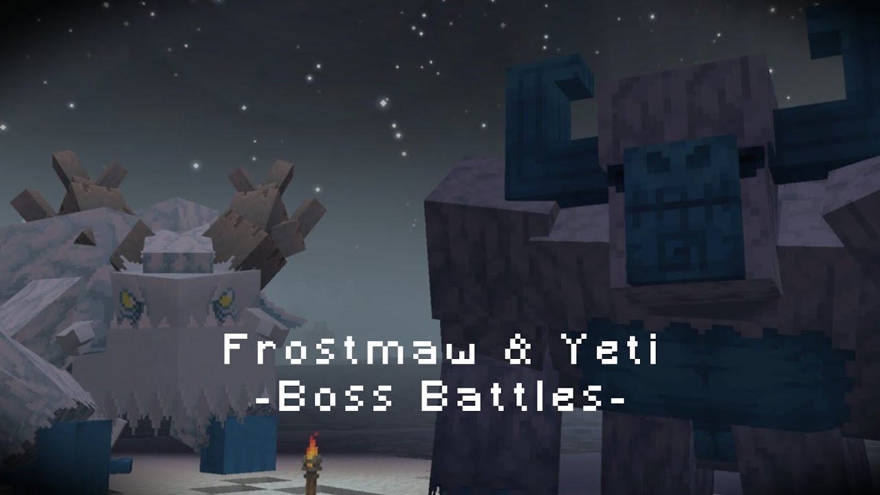 Minecraft Frostmaw & Yeti Boss Battles (Mowzie's Mobs Mod & Bosses'Rise ...