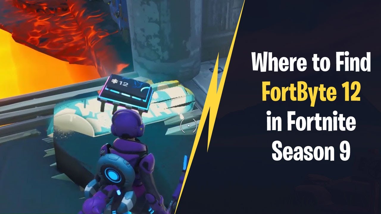 Where to find FortByte 12 in Fortnite Season 9 - YouTube