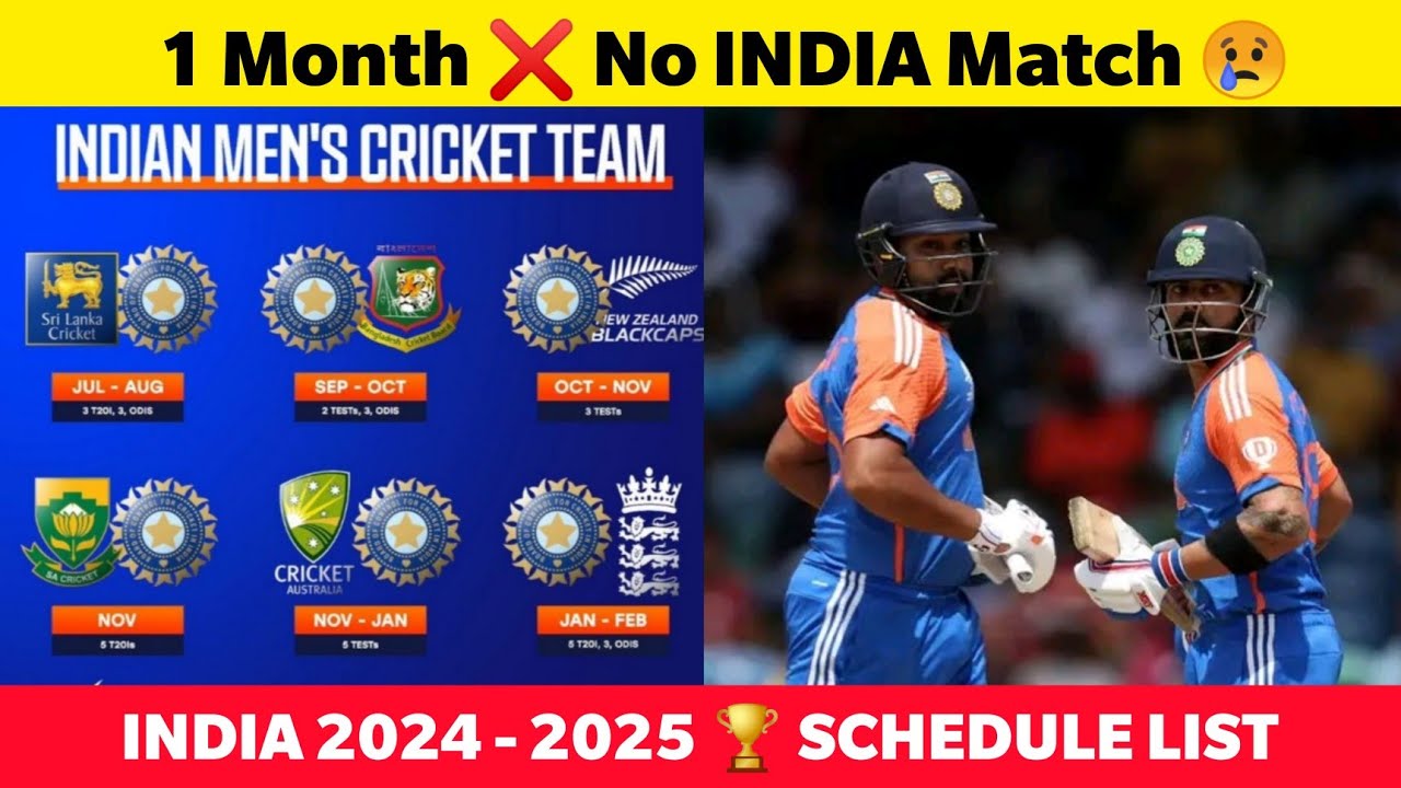 India Matches schedule 😱 1 Month No India Match🏆 ICC CHAMPIONS TROPHY ...
