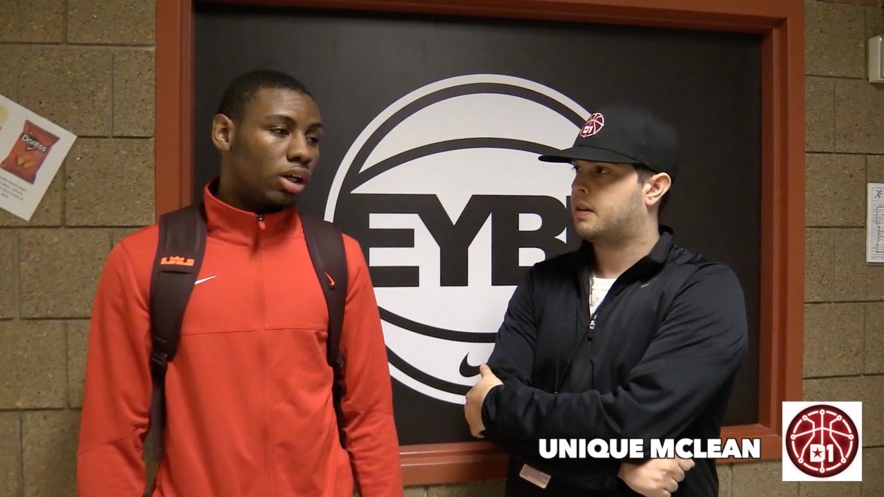 Unique McLean Interview With D1 Circuit @ EYBL Session 4 - YouTube