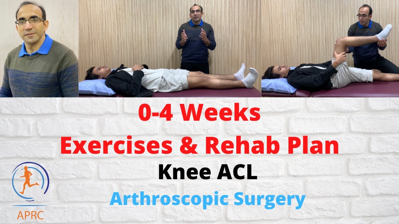 Knee ACL Surgery | Goals & Targets | Exercises & Rehab Plan | 0 to 6 ...